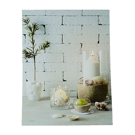 Click here for LED Lighted Serene Seaside Spa Decorative Canvas W... prices