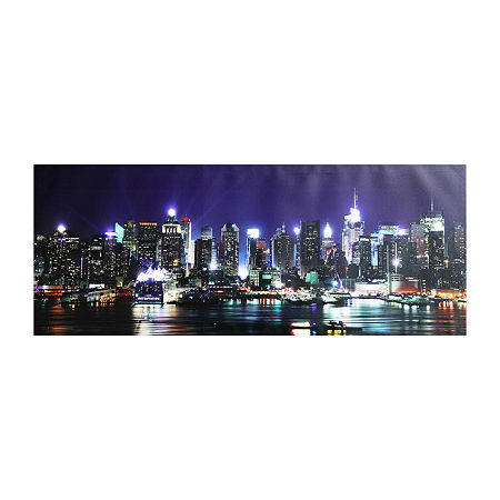 Click here for LED Lighted New York City Skyline Canvas Wall Art... prices