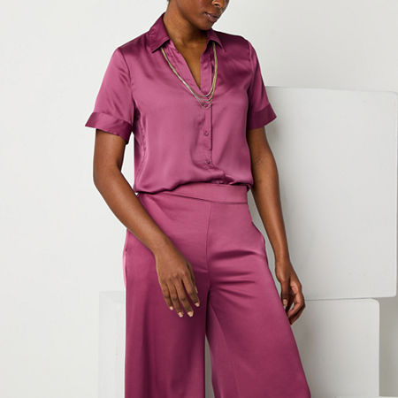 Click here for Worthington Womens Short Sleeve Regular Fit Button... prices