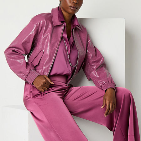 Click here for Worthington Womens Faux Leather Midweight Bomber J... prices