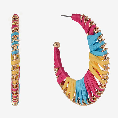 Click here for Mixit Womens 50.1mm Hoop Earrings  One Size  Multi... prices