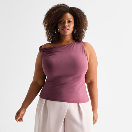 Click here for Ashley Graham Womens Sleeveless Tank Top  4x  Pink prices