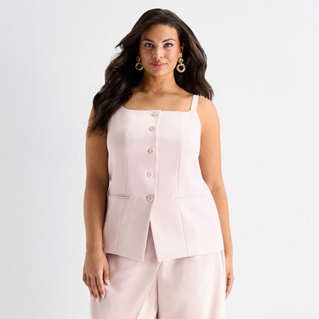 Click here for Ashley Graham Womens Sleeveless Vest  16w  Pink prices