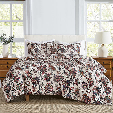 Click here for Cannon Chloe Jacobean Easy Care Comforter Set  One... prices