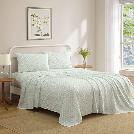 Click here for Laura Ashley 200tc Cotton Percale Sheet Set  One S... prices