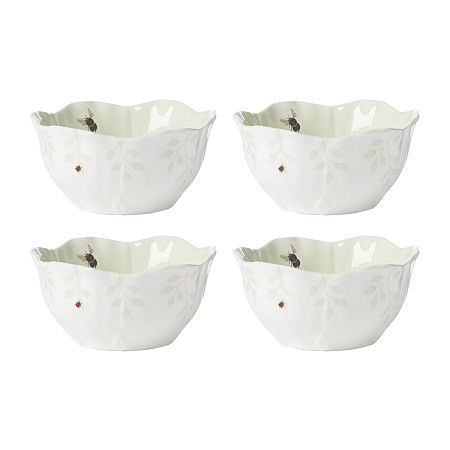 Click here for Lenox Butterfly Meadow Floral Dessert Bowls  Set o... prices