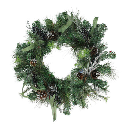 Click here for Mixed Pine with Blueberries Pine Cones and Ice Twi... prices