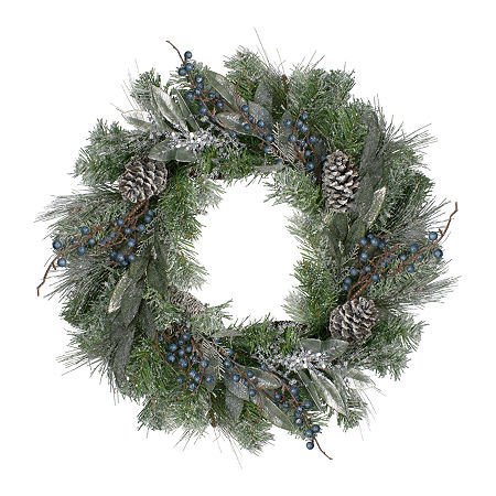 Click here for Mixed Pine and Blueberries Artificial Christmas Wr... prices