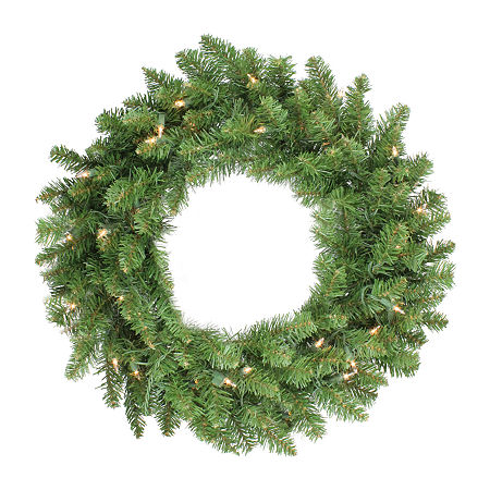 Click here for 24 Pre-Lit Eastern Pine Artificial Christmas Wreat... prices