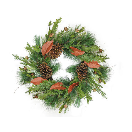 Click here for Mixed Pine with Red Leaves and Pine Cones Artifici... prices