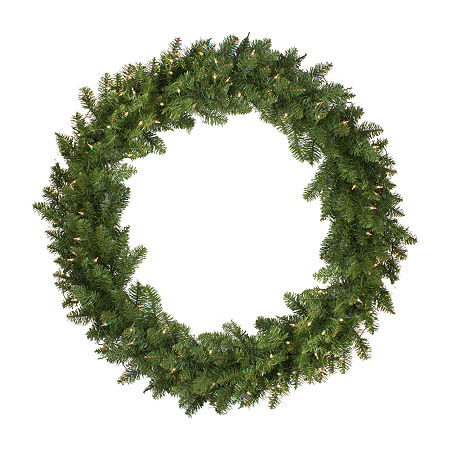 Click here for Pre-Lit Eastern Pine Artificial Christmas Wreath -... prices