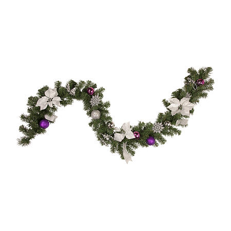Click here for 6 x 9 Foliage Poinsettia and Ornament Artificial C... prices
