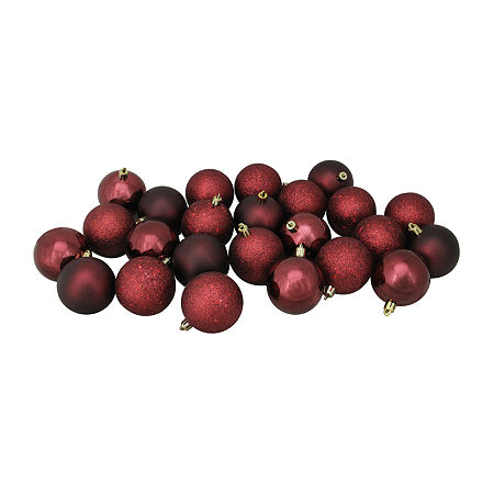 Click here for 24ct Burgundy Red Shatterproof 4-Finish Christmas... prices