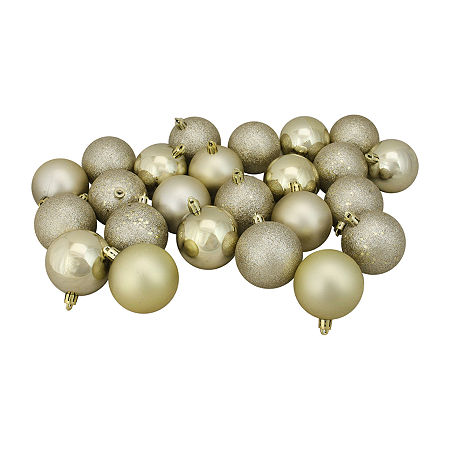 Click here for 24ct Champagne Gold Shatterproof 4-Finish Christma... prices