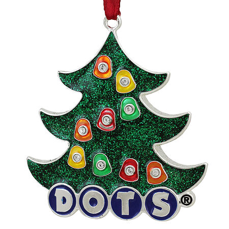 Click here for 3 Silver Plated DOTS Candy Logo Christmas Tree Orn... prices