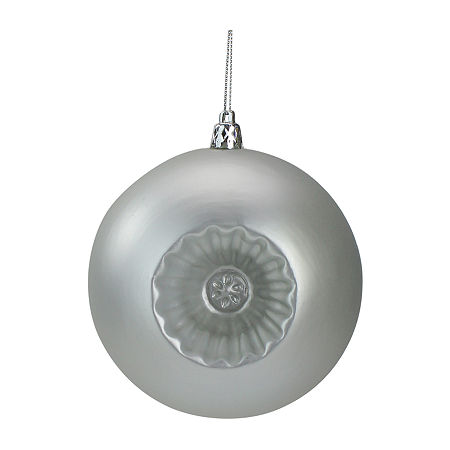 Click here for 6ct Silver Shatterproof Matte Retro Reflector Chri... prices
