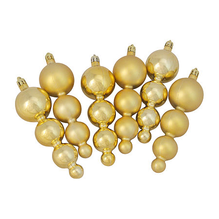 Click here for 6ct Vegas Gold Shatterproof 2-Finish Christmas Orn... prices