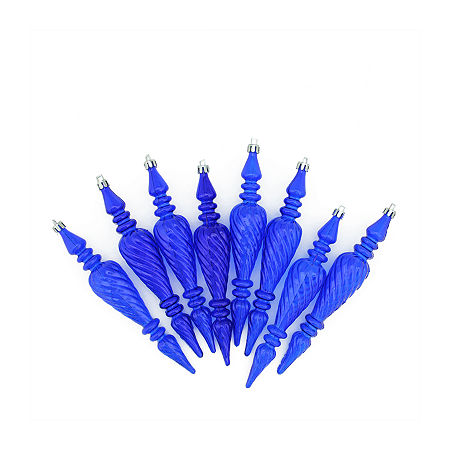 Click here for 8ct Transparent Blue Shatterproof Spiral Finial Ch... prices