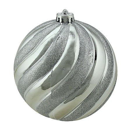 Click here for Silver Swirl Shatterproof 2-Finish Christmas Ball... prices