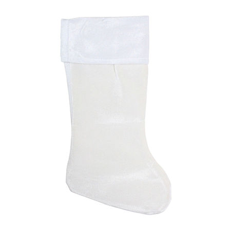 Click here for 18 White Traditional Hanging Christmas Stocking  O... prices