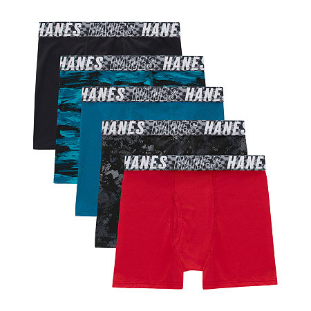 Click here for Boys Hanes(R) 5pk. Moves Breathable Boxer Briefs -... prices