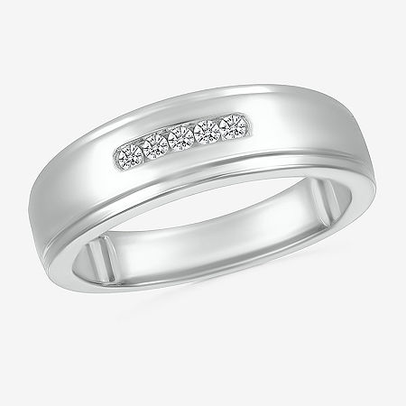 Click here for Mens 4.5MM 1/10 CT. T.W. Natural White Diamond 14K... prices