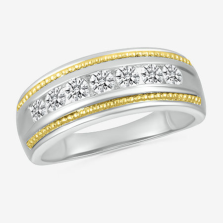 Click here for Mens 2.5MM 1 CT. T.W. Natural White Diamond 14K Tw... prices