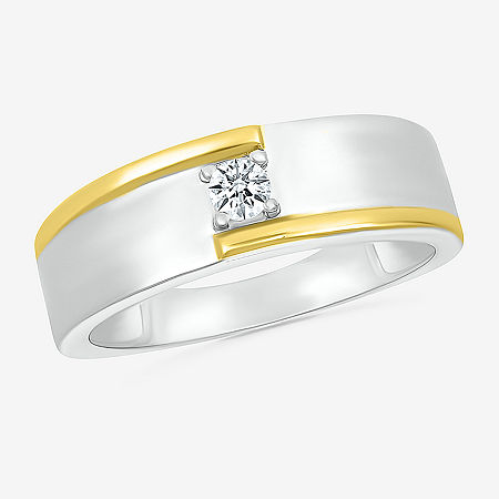 Click here for Mens 3MM 1/6 CT. T.W. Natural White Diamond 10K Tw... prices