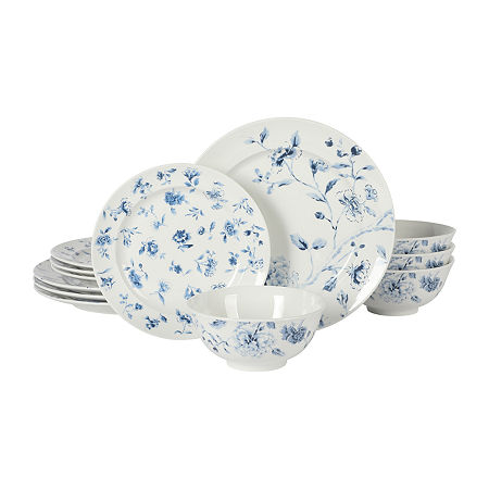 Click here for Martha Stewart Empress Bouquet 12-pc. Ceramic Dinn... prices
