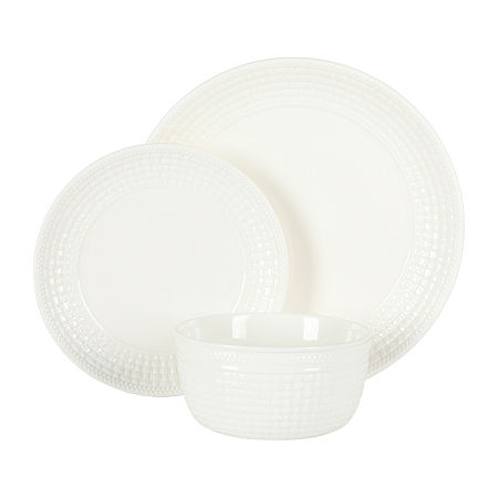 Click here for Martha Stewart Basketweave 12-pc. Ceramic Dinnerwa... prices