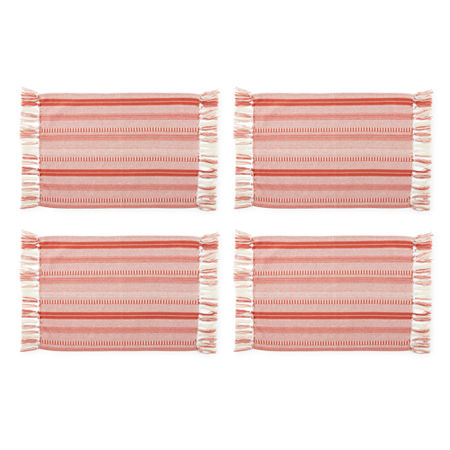 Click here for Homewear Yorkshire Stripe Placemat  One Size  Red prices