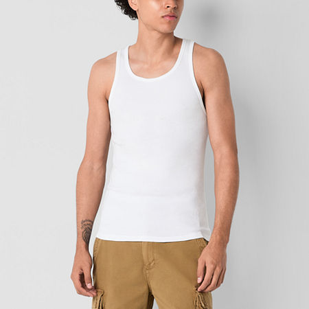 Click here for Arizona Mens Ribbed Tank Top  Medium  White prices