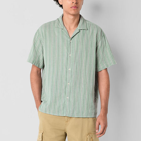 Click here for Arizona Mens Short Sleeve Striped Button-Down Shir... prices