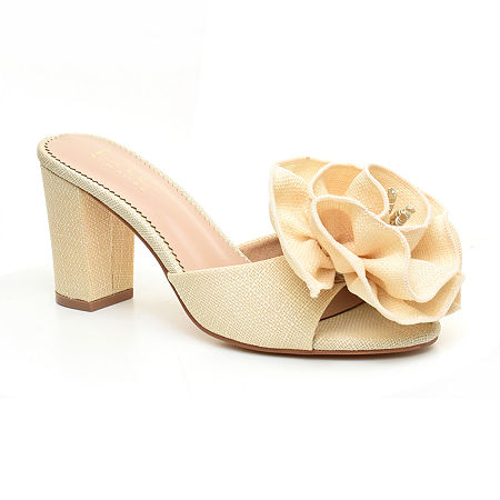 Click here for Nicole Miller Womens Heeled Sandals  7 Medium  Bei... prices