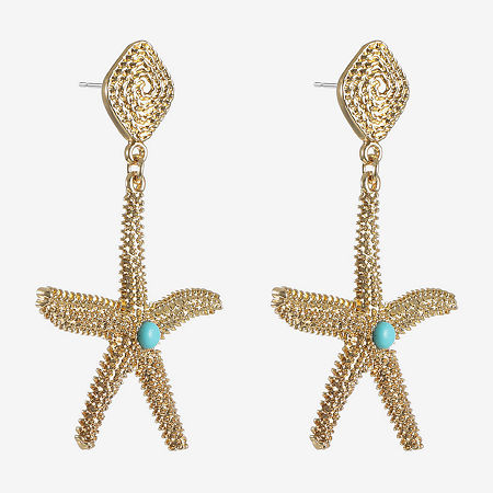 Click here for Bijoux Bar Womens Blue Glass Hypoallergenic Drop E... prices