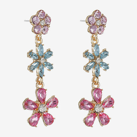 Click here for Monet Jewelry Womens Multi Color Glass Flower Hypo... prices