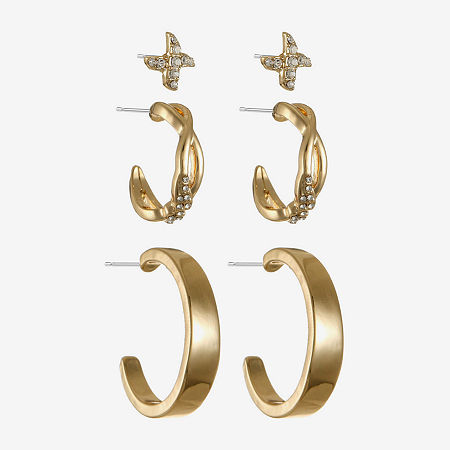 Click here for Monet Jewelry Womens Glass Hypoallergenic 3 Pair E... prices