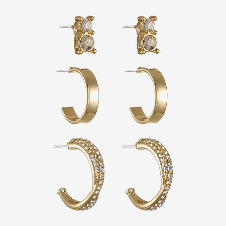 Click here for Monet Jewelry Womens Glass Hypoallergenic 3 Pair E... prices