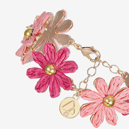 Click here for Liz Claiborne Womens Flower Strand Bracelet  One S... prices
