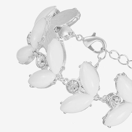 Click here for Liz Claiborne Womens White Glass Strand Bracelet... prices