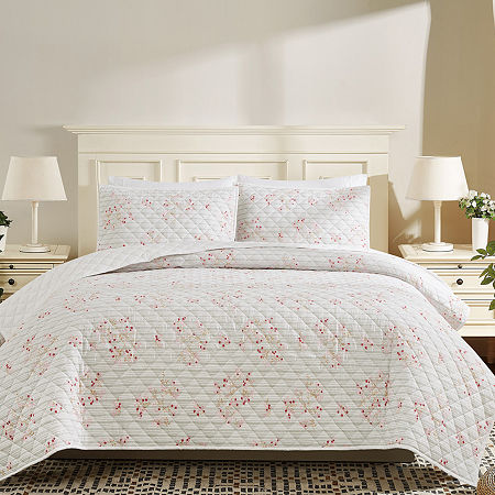 Click here for Cottage Classics Emma Floral Easy Care Quilt Set... prices