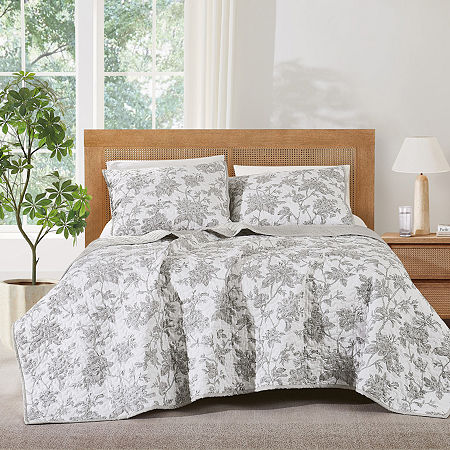 Click here for Brooklyn Loom Mila Floral 3-pc. Easy Care Quilt Se... prices