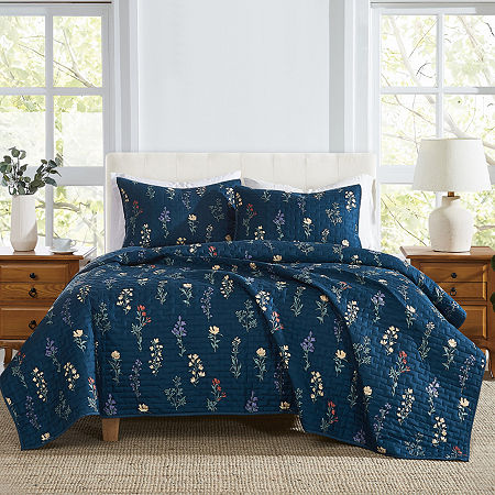 Click here for Cannon Avery Floral Easy Care Quilt Set  One Size... prices