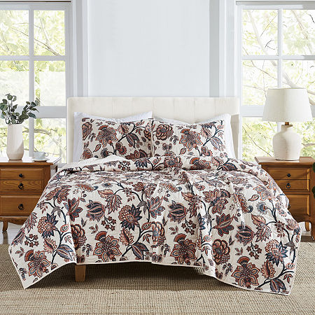 Click here for Cannon Chloe Jacobean Easy Care Quilt Set  One Siz... prices