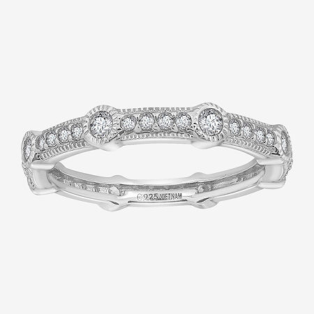 Click here for Cubic Zirconia Sterling Silver Round Band  5 prices