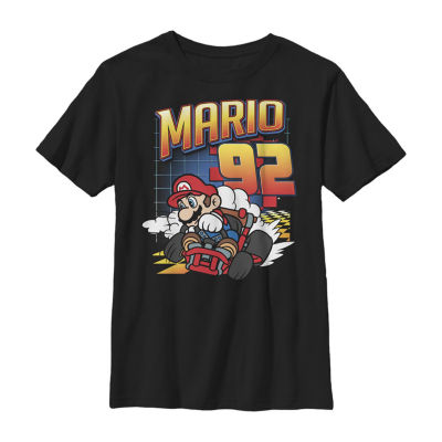 Mario Kart Little & Big Kid Boys Crew Neck Short Sleeve Slim Fit Super ...
