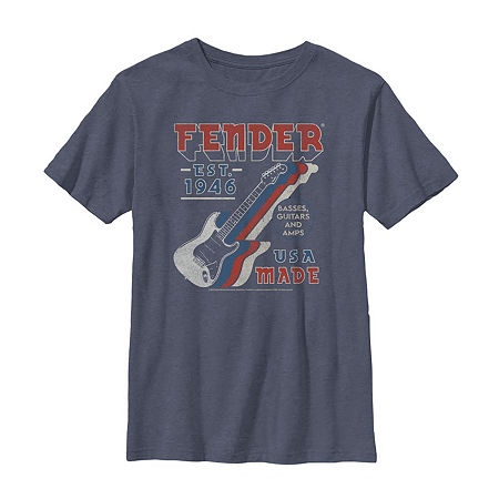Click here for Fender Little & Big Kid Boys Crew Neck Short Sleev... prices