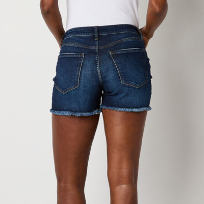 a.n.a Womens Mid Rise 3 1/2" Denim Short, Color: Dk Skyfall - JCPenney