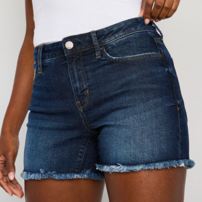 a.n.a Womens Mid Rise 3 1/2" Denim Short, Color: Dk Skyfall - JCPenney
