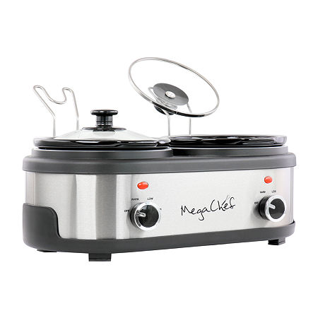 Click here for MegaChef 3 Qt Slow Cooker  One Size  Silver prices
